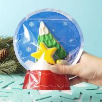 China Custom Christmas Mylar Packaging Bag With Special Shape And Ziplock Closure for sale