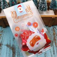 China Christmas Stand Up Pouch With Handle, Snack Zipper Packaging Bag With Window for sale