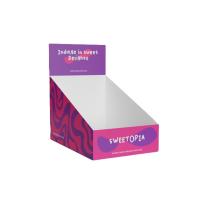 China Custom Print Tabletop Tear Away Display Box Cardboard Counter Display Boxes for sale