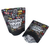 China Custom Printed Zipper Smell Proof Mylar Bag Soft Touch 3.5g Child Resistant For Edibles for sale