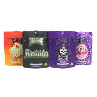 China 3.5g Smell Proof Mylar Bag Plastic Soft Touch Edibles Packaging Doypack for sale
