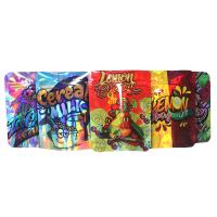 China Customized Color Holographic Stand Up Pouch Matte Tear Notch With Zipper for sale