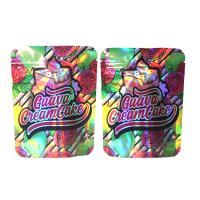 China Heat Sealed Holographic Stand Up Pouch With Window Mylar Bags For Food Storage for sale