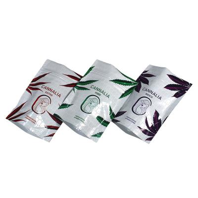 China Custom Printed 3g 7g 14g 28g Mylar Zip Lock Bags Stand Up For Edible Flower Packaging for sale