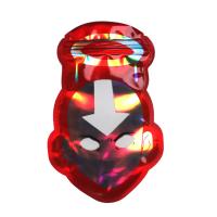 China Custom Mylar Packaging Bag Plastic Die Cut 3.5g Special Shape Bag for sale
