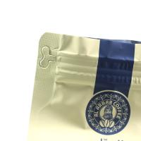 China Customized Logo Flat Bottom Pouch Matte Laminated Zip Lock Coffee Bags With Valve for sale