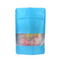 China Custom Zipper Resealable Aluminum Foil Mylar Bag Plastic Packaging Bag With Window for sale