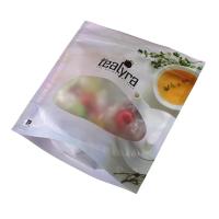 China Custom Ziplock Plastic Stand Up Pouch Heat Sealed Food Packaging Bags With Window for sale