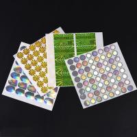 China UV Resistant Holographic Vinyl Sticker Paper Security Removable Anti Counterfeit Stickers for sale