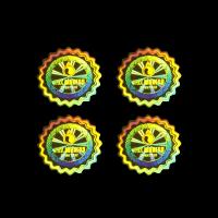 China Holographic Security Qr Code Hologram Sticker Self Adhesive Rainbow Round Sticker for sale