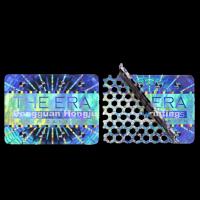 China Custom Plastic Anti Counterfeit Label Tamper Evident Security Holographic Stickers for sale