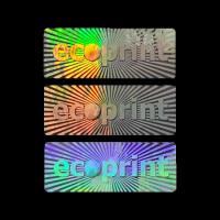 China Custom Plastic Anti Counterfeit Label Tamper Evident Security Holographic Stickers for sale