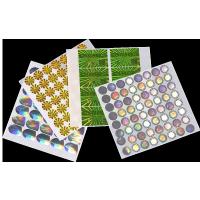 China Unique Shaped Qr Code Hologram Stickers Adhesive Holographic Sticker Labels for sale