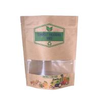 China Bread Kraft Food Paper Bag 10 Colors Printing Support Customized for sale