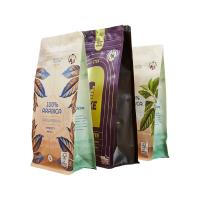 China Biodegradable Kraft Paper Food Zipper Packaging Stand Up Pouch Custom Resealable Waterproof for sale