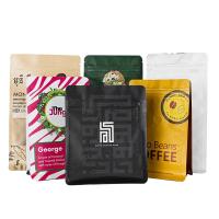 China Biodegradable Kraft Paper Food Zipper Packaging Stand Up Pouch Custom Resealable Waterproof for sale