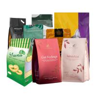 China Flexible Packaging Resealable Mylar Bag Ziplock Flat Bottom Pouch For Tea Food for sale