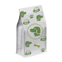 China Plastic Customized Packaging Bag square bottom Tear Notch Mylar Bag Heat Seal with Flat Zipper for sale