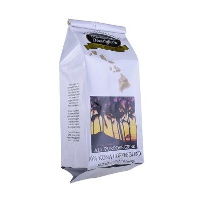 China Heat Seal Matte Black Stand Up Ziplock Plastic Pouch 1kg Coffee Side Gueest Bottom Coffee Bag for sale