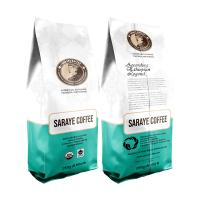 China Heat Seal Matte Black Stand Up Ziplock Plastic Pouch 12oz Coffee Side Gueest Bottom Coffee Bag for sale