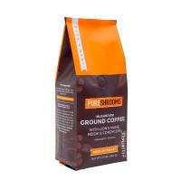 China Heat Seal Matte Black Stand Up Ziplock Plastic Pouch 12oz Coffee Side Gueest Bottom Coffee Bag for sale