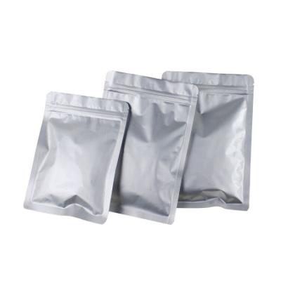 China Full Aluminum Vacuum Storage Bag with Moisture Proof Heat Seal and Custom Size Three Side Seal Pouch for sale