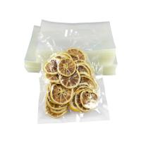 China Three Side Seal Heat Sealed Transparent Vacuum Bag for Food Packaging for sale