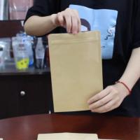 China Custom Size Accepted Moisture Proof Zipper Top Stand Up Pouch for Food Packaging Kraft Paper Pouch for sale