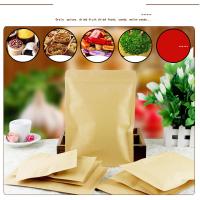 China Custom Size Accepted Moisture Proof Zipper Top Stand Up Pouch for Food Packaging Kraft Paper Pouch for sale