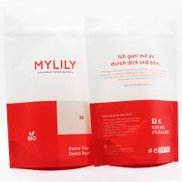 China Biodegradable PLA Zipper Three Side Sealed Bag Color Printing For Packing Clothing for sale