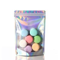China 180 Microns Body Scrub Pouch MOPP Transparent Stand Up Pouch With Zipper for sale