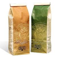China Custom Printed Flat Bottom Coffee Packaging Bag for sale