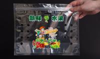 China SGS Fresh Vegetable Plastic Packaging Bags CPP Reclosed Resealable Plastic Bags for sale