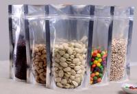 China Strong Laminated Stand Up Clear Zipper Pouch Printing Gusset Bag for sale