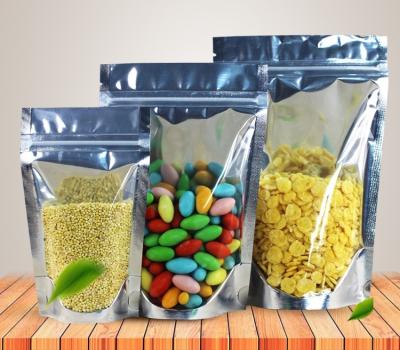 China Strong Laminated Stand Up Clear Zipper Pouch Printing Gusset Bag for sale