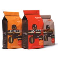 China Doypack Kraft Stand Up Pouches OEM 160 Mic Gusseted Coffee Bags for sale