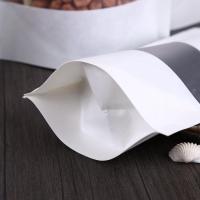 China Mega See Through Pouches Zipper White Resealable Paper Pouches for sale
