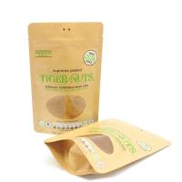 China Kraft Stand up Pouch Printed Paper Tea Bag Custom Zipper Lock Heat Seal Printed Pouch for sale
