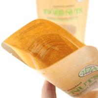 China Kraft Stand up Pouch Printed Paper Tea Bag Custom Zipper Lock Heat Seal Printed Pouch for sale