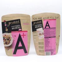 China Custom Stand up Coffee Packaging Kraft Paper Pouches with Zipper Bag Printing Bags for Tea for sale