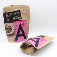 China Custom Stand up Coffee Packaging Kraft Paper Pouches with Zipper Bag Printing Bags for Tea for sale