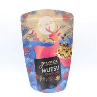 China Resealable Kraft Stand Up Pouches Gravure Printed 4oz Brown Paper Coffee Bags for sale