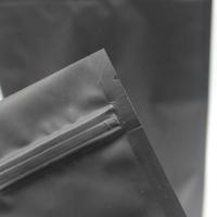 China Resealable Matte Black Stand Up Pouch Doypack Zipper Bags Eco Friendly for sale