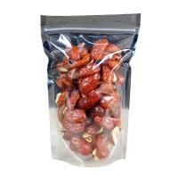 China Clear Mylar Flat Bottom Stand Up Pouch 3.5g Laminated Foil Pouches QS for sale