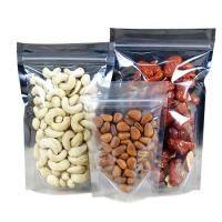 China Clear Mylar Flat Bottom Stand Up Pouch 3.5g Laminated Foil Pouches QS for sale