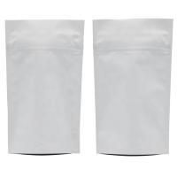 China ziplockk Mylar White Kraft Stand Up Pouch Compostable Non Toxic MOPP for sale