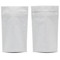China ziplockk Mylar White Kraft Stand Up Pouch Compostable Non Toxic MOPP for sale