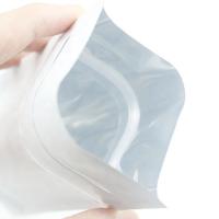 China ziplockk Mylar White Kraft Stand Up Pouch Compostable Non Toxic MOPP for sale