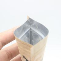 China SGS Resealable Brown Paper ziplockk Biodegradable Bags For Food Packaging for sale