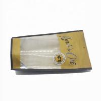 China EPI Biscuit Tear Notch Resealable Kraft Paper Bag With Transparent Window for sale